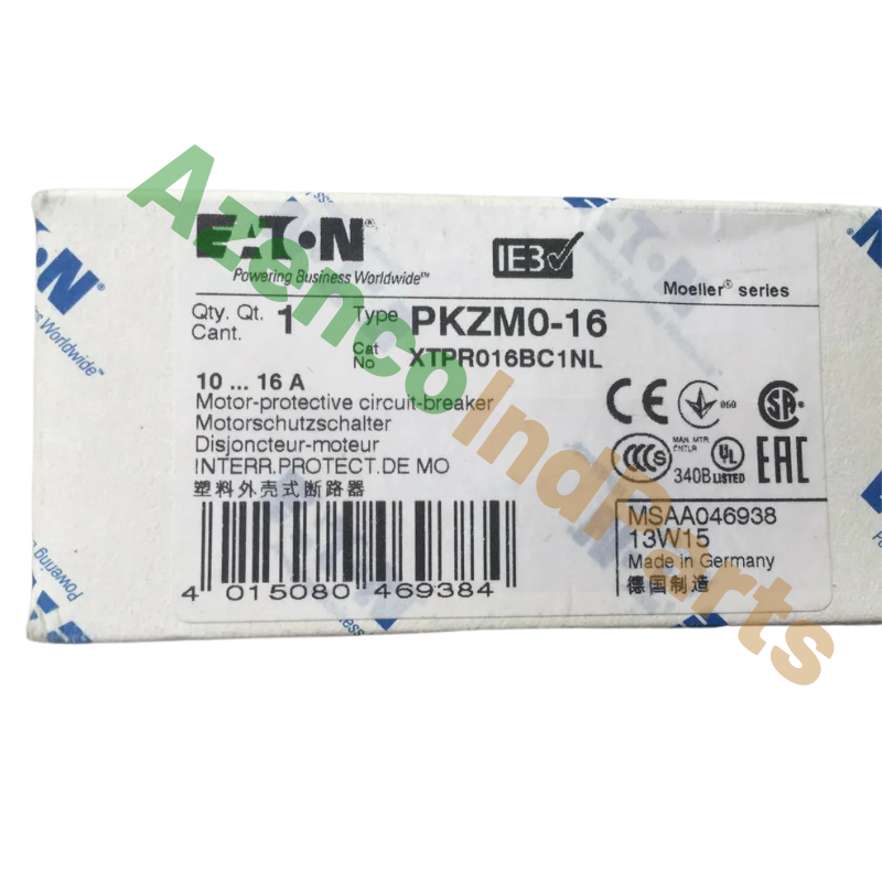 New Eaton Moeller PKZM0-16 Electric Motor Protector Circuit Breaker ...