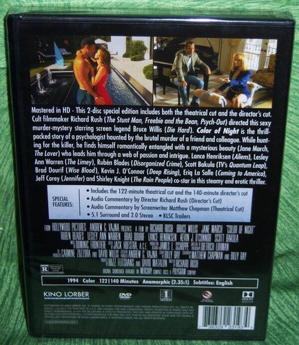 Color of Night (DVD, 1994) for sale online | eBay