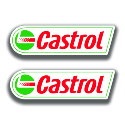 CASTROL OIL DECALs 2 Stickers Bogo Antique Car Window Bumper | eBay