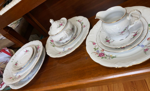 ROYAL KENT collection Poland china 15pc cottage Bavarian Rose | eBay