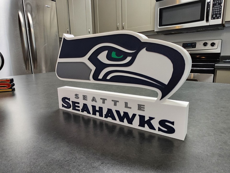Seattle Seahawks 3d Printed Logo 10 Inch | eBay