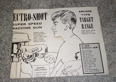 Vintage Marx Electro-Shot Shooting Gallery Original Instructions ...