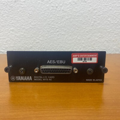 Yamaha MY8AE 8 Channel AES/EBU Input/Output Card | eBay