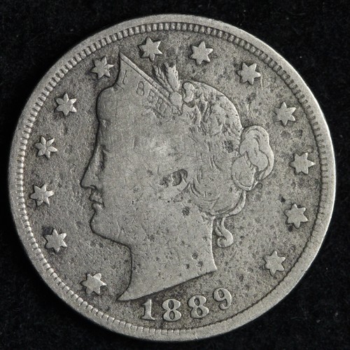 1889 Liberty V Nickel VF E230 T | eBay