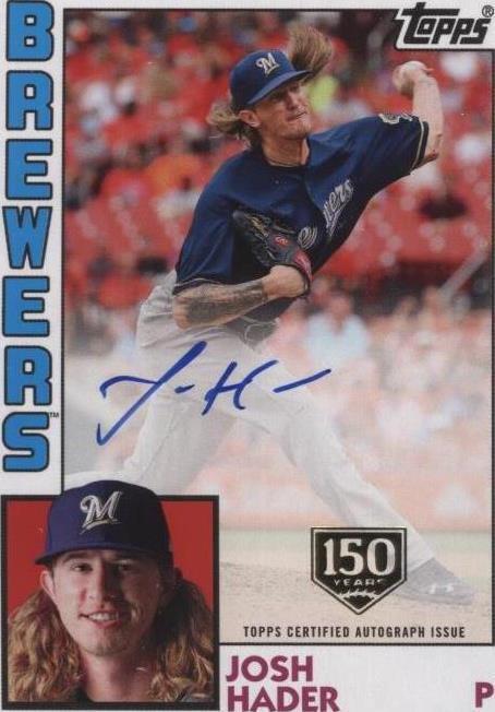 2019 Topps - 1984 Topps Baseball Autographs Josh Hader #84A-JHA 150th ...