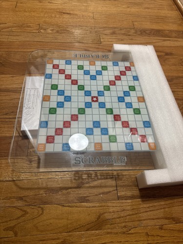 Scrabble Rotating Glass Edition Board Game Winning Solutions Hasbro ...