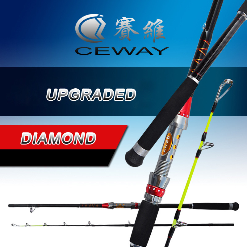 Carbon Fishing Rods Diamond Jigging Rod Power Jig Poles Hard Boat Pole ...