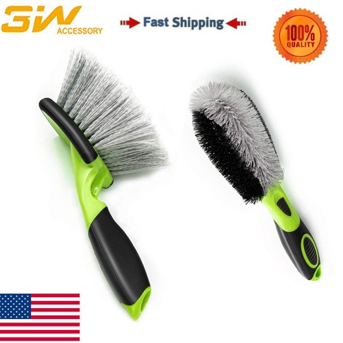 Car Detailing Brush SET Wheel Rims Tire Seat Engine Cleaning Tool Kit ...