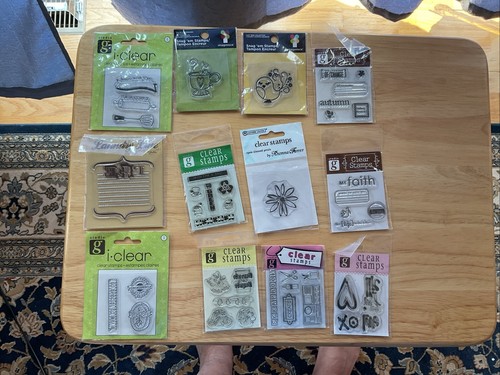 Clear Acrylic Stamp Lot of 12 Packs | eBay