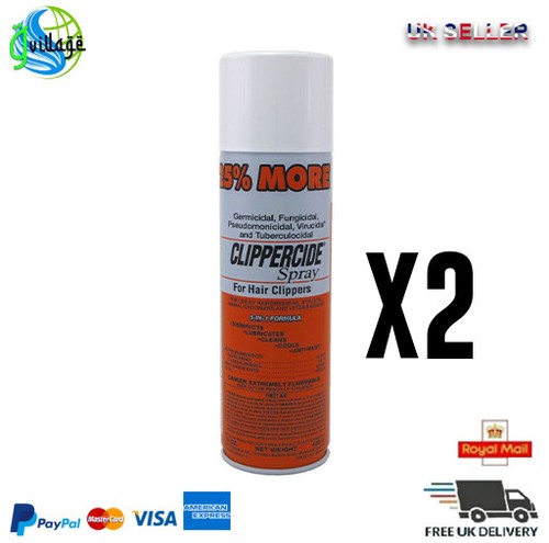 Clippercide Spray - For Hair Clippers 5 in 1 Formula 15 Oz pack of 2 | eBay