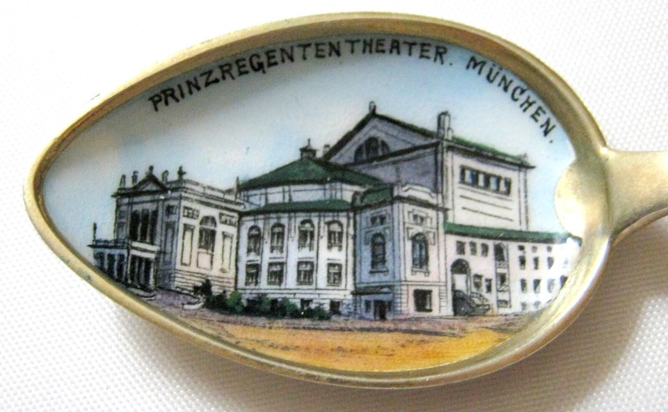 Old Rich WAGNER Composer MUNCHEN THEATER Enamel Bowl Souvenir 800 ...