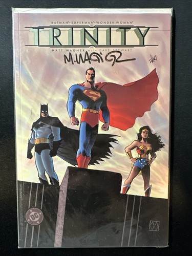 Trinity Batman Superman #1 Signed Matt Wagner #1/299 w COA Dynamic ...