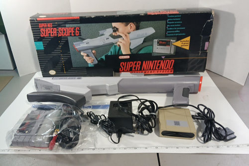 Super NES Super Scope 6 For Super Nintendo Game, Scope, Booklets & Box ...