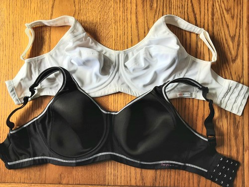 FREYA sports bras x2 size 28G ~ underwired. Black & white | eBay
