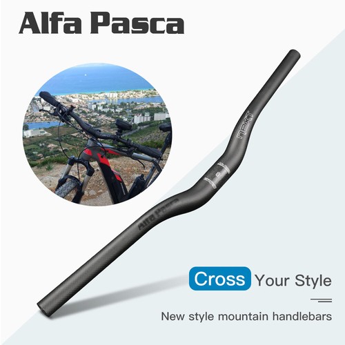 31.8 Carbon MTB Handlebar Mountain Bike Bicycle Flat Riser Handle Bars ...