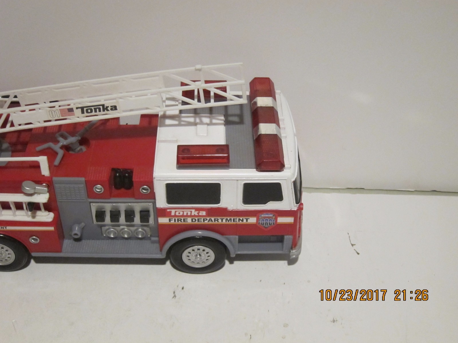 Tonka Fire Department Truck 01 Rescue Force Electronic 2010 Hasbro Red ...