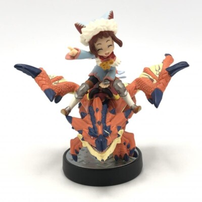Monster Hunter Stories Amiibo Rathalos & Rider Girl (no box) Nintendo ...