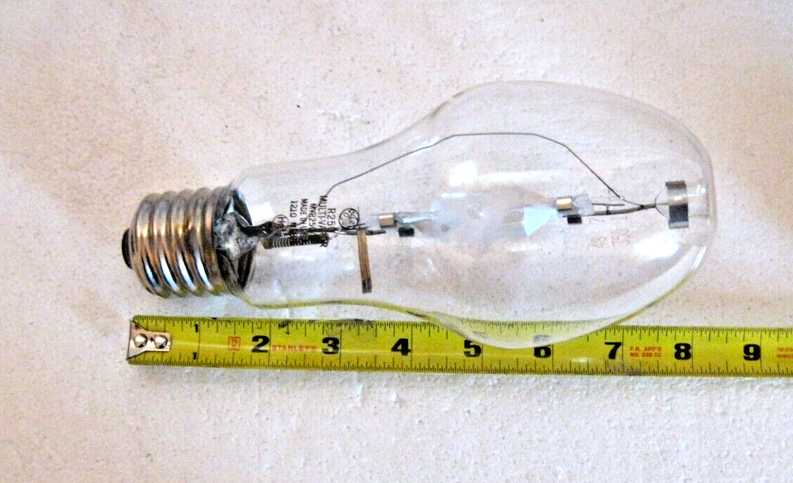 2 x GE 250w Multi-Vapor Metal Halide Lamps MVR250/U Light Bulbs USA ...