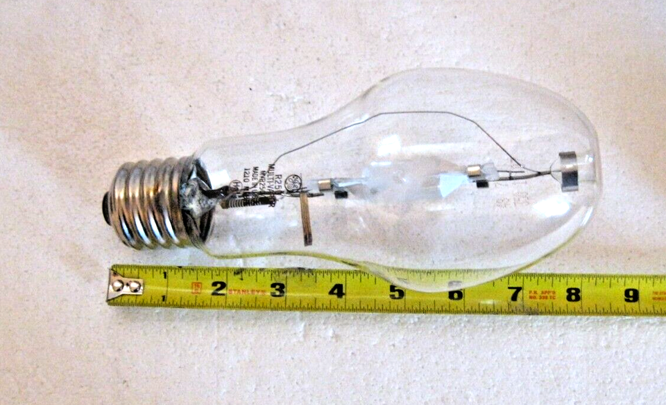 2 x GE 250w Multi-Vapor Metal Halide Lamps MVR250/U Light Bulbs USA ...