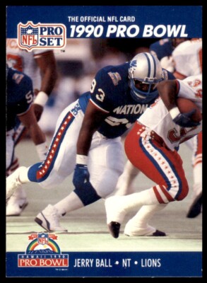 1990 Pro Set Jerry Ball Detroit Lions #381 | eBay