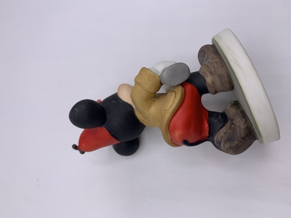 Disney Frontier Mickey Mouse Hunting Vintage Porcelain Ceramic 4 ...