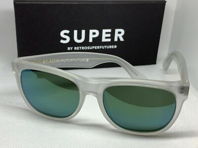 RetroSuperFuture 7AM Classic Crystal Matte Petrol Frame Size 46mm Sunglasses NIB | eBay