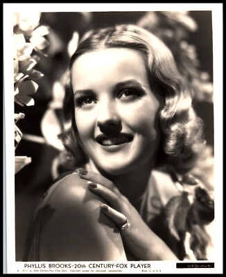 HOLLYWOOD BEAUTY PHYLLIS BROOKS STYLISH POSE STUNNING PORTRAIT 1937 Photo 736 | eBay