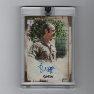 WALKING DEAD AUTOGRAPH COLLECTION STEVEN OGG/SIMON #/58!! HTF ITEM!! | eBay