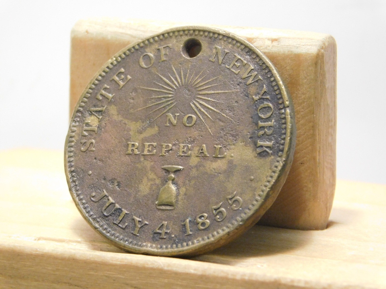 New York State anti-alcohol token 1855 | eBay