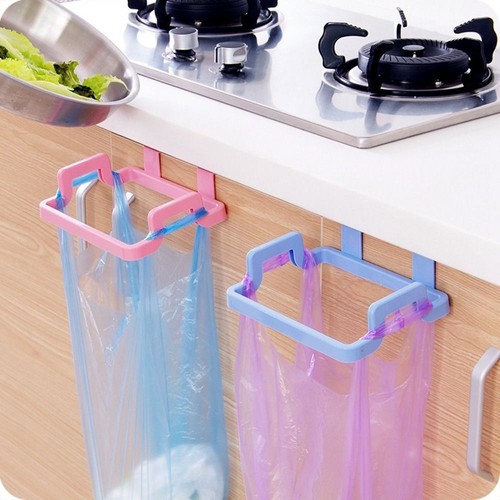 Rubbish Bag Holder Hanging Waste Bin Bracket Kitchen Garbage Trash Rack ...