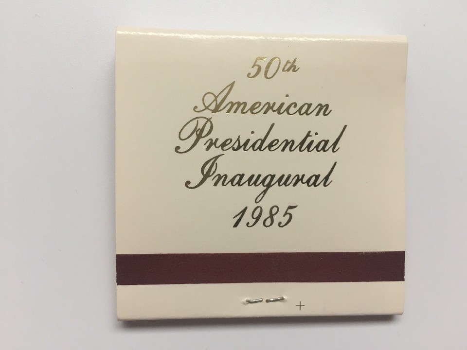 Authentic 1985 President Ronald Reagan Inauguration Matchbook Matches ...