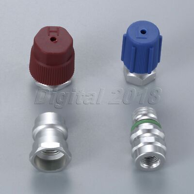 R12 R22 to R134a Straight Adapters w/ Conversion Valve Core AC Service ...