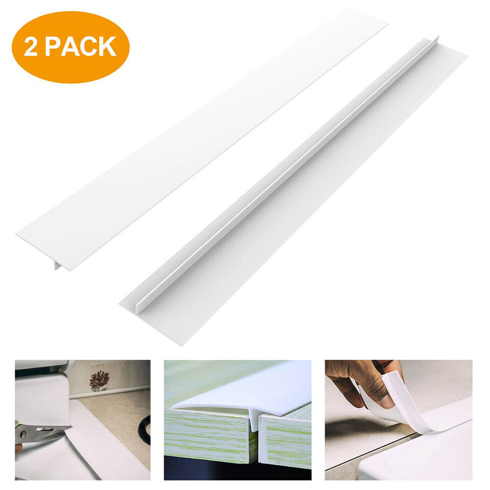 2X Silicone Kitchen Seals Gap Filler Stove Counter Gap Cover for Cooker ...