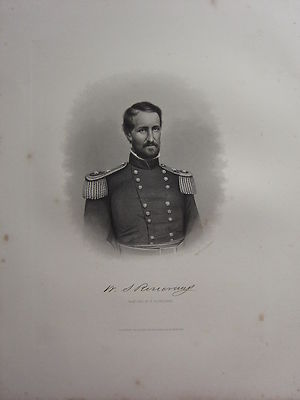 1863 ORIGINAL AMERICAN CIVIL WAR PRINT & BIOG MAJOR-GENERAL W. S ...