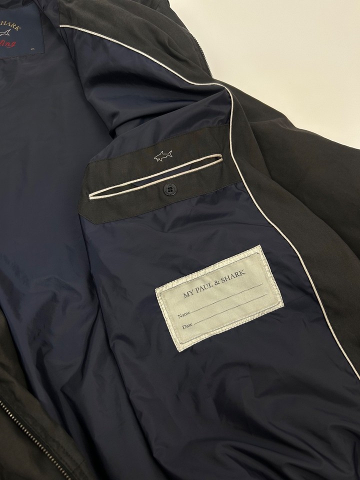 Paul & Shark Yachting Jacket Shark Hologram Full Zip Made in Italy XXL ...