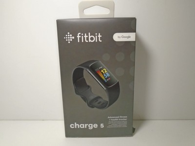 As Is Fitbit Charge 5 Fitness Tracker Steel Smart Watch Heart Rate ...