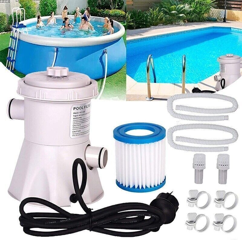 Swimming Pool Electric Filter Pump Paddling Pool Water Flowclear 220V ...