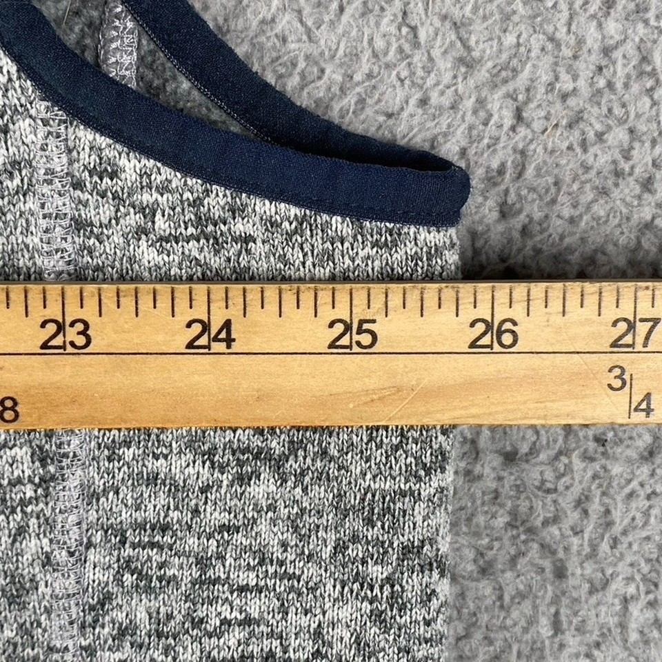 Orvis Men's Full Zip 2XL Vest Gray Heathered Knit Fleece Lined Pockets ...