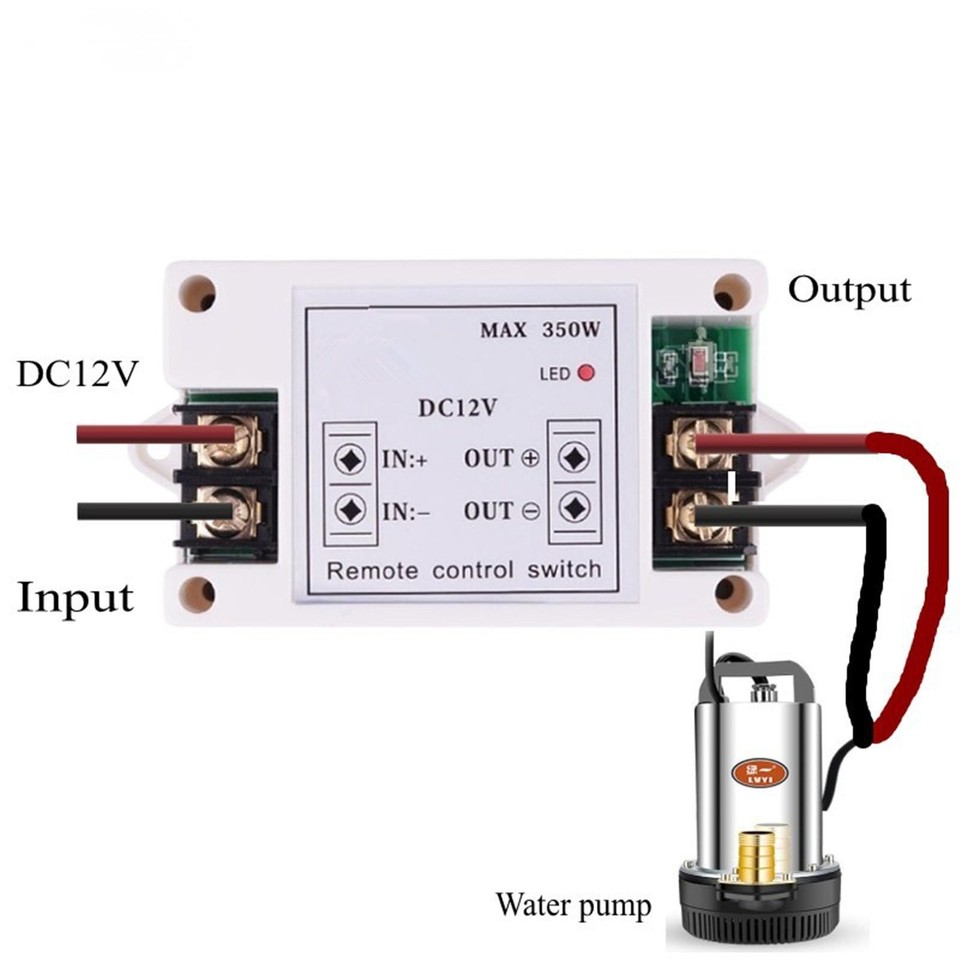 High Power Remote Control Switch Wireless Receiver With 433mhz Remote ...