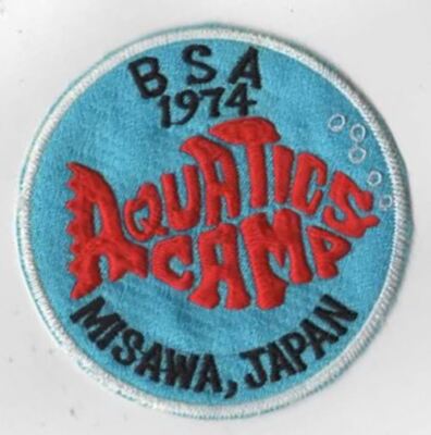 1974 BSA Aquatics Camp Misawa, Japan WHT Bdr. [YA681] | eBay