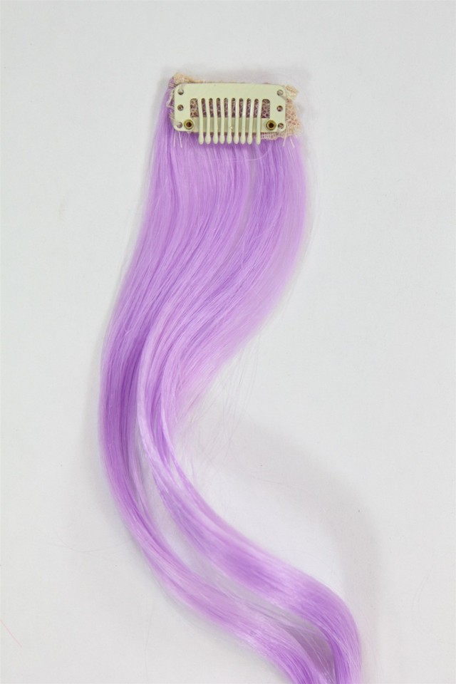 1 Clip Extension Strand Hairpiece Wavy Light Purple 63cm YZF-P1C25 ...