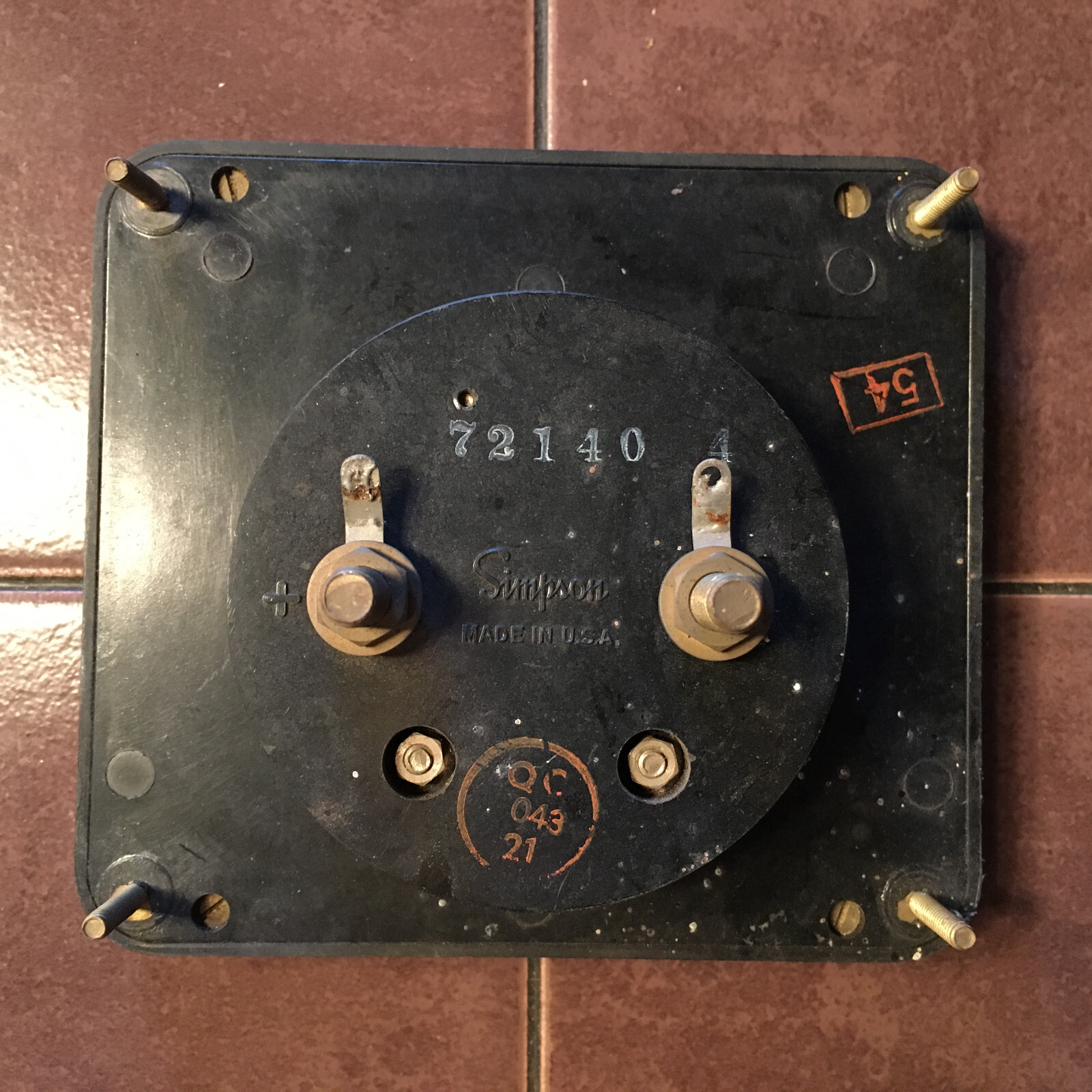 Simpson -150-0+150 Microamperes Meter 4.75 x 4.25" | eBay