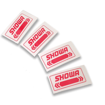 SHOWA fork decals graphics stickers on clear vinyl SMALL 36mm x 4 ...