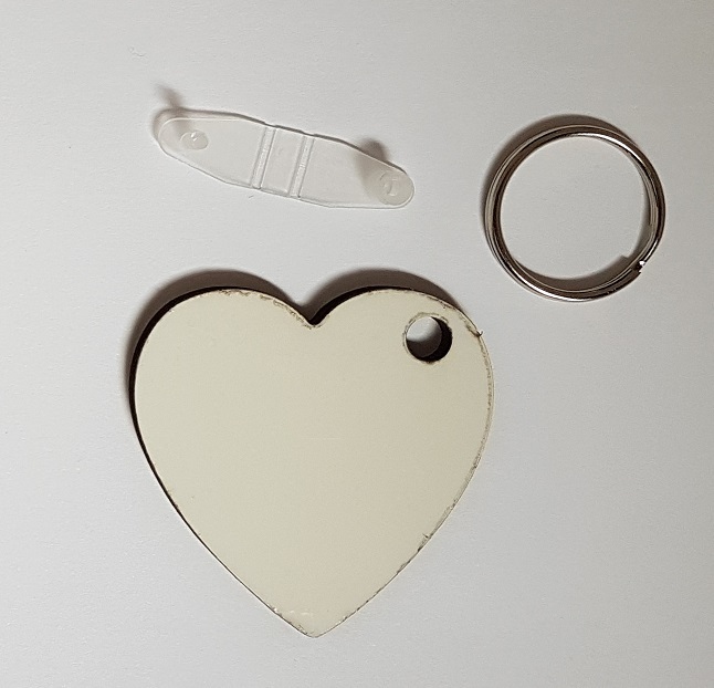 50 x Sublimation Keyrings Heart Double Sided | eBay UK