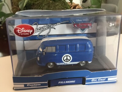 DISNEY CARS DISNEY STORE CUSTOM ARTIST SERIES BLUE FILLMORE Peace Sign ...