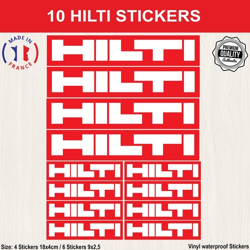 Stickers Hilti vinyle étanche planche grand format 29x21cm | eBay