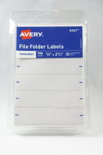 Avery File Folder Labels 156 count (5/8 x 2 3/4) | eBay