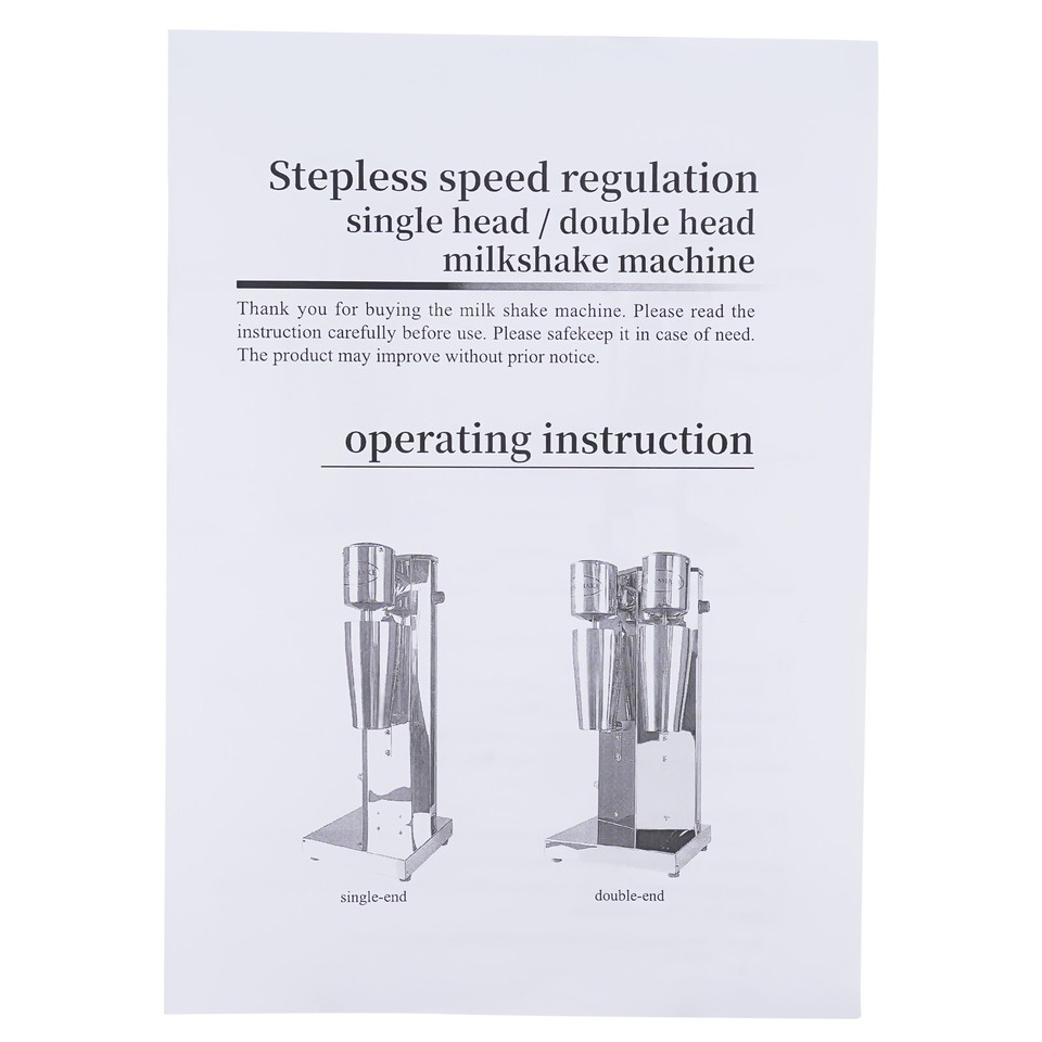 Double-head Electric Milk Shaker Silver Commercial Milk Shaking ...