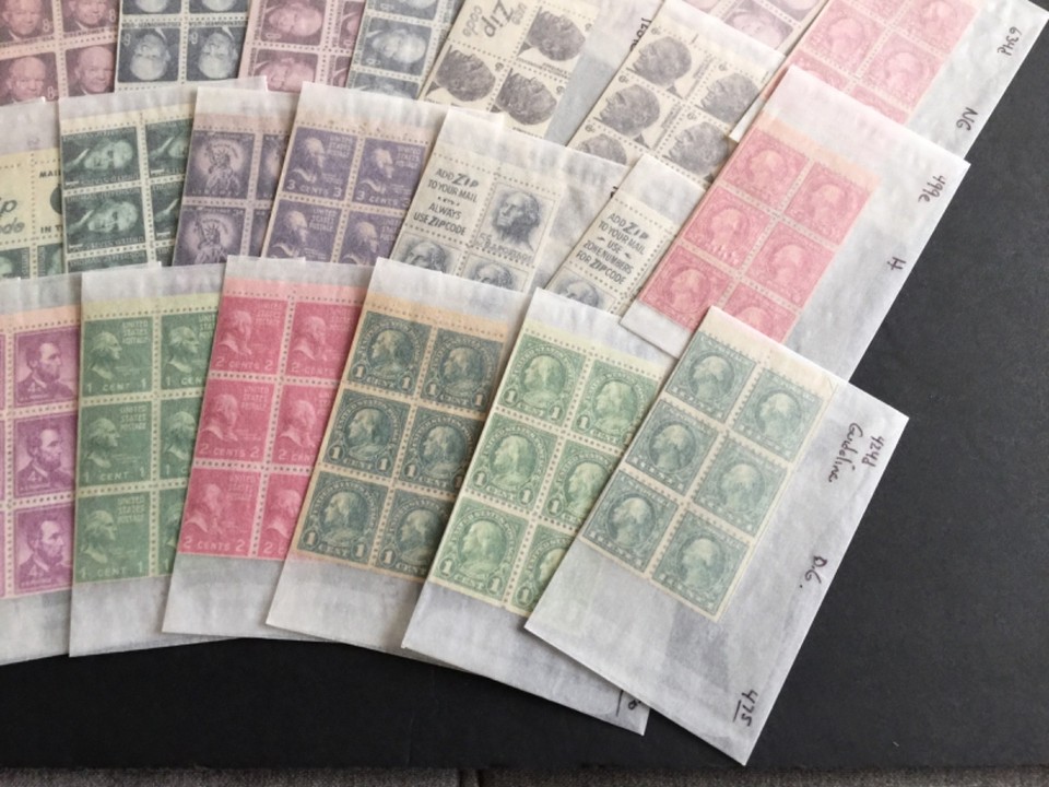 US STAMPS Lot of (33) Different Early Booklet Panes MINT OG NH-H Nice ...