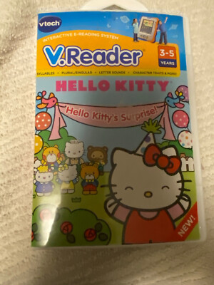 NEW VTECH V.READER HELLO KITTY HELLO KITTY'S SURPRISE AGE 3-5 | eBay